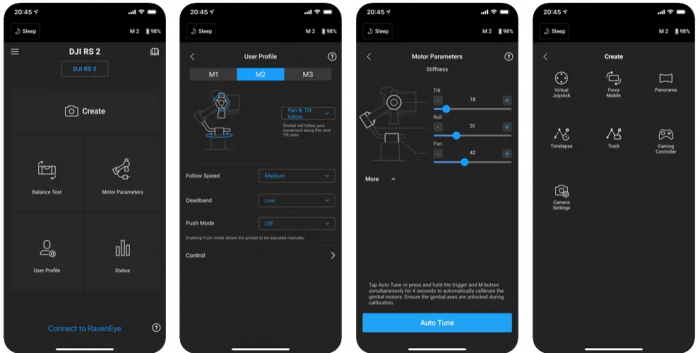 Is there an App for DJI Ronin?